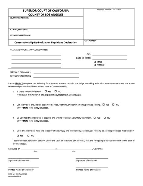 Form Lasc Mh004 Fill Out Sign Online And Download Fillable Pdf