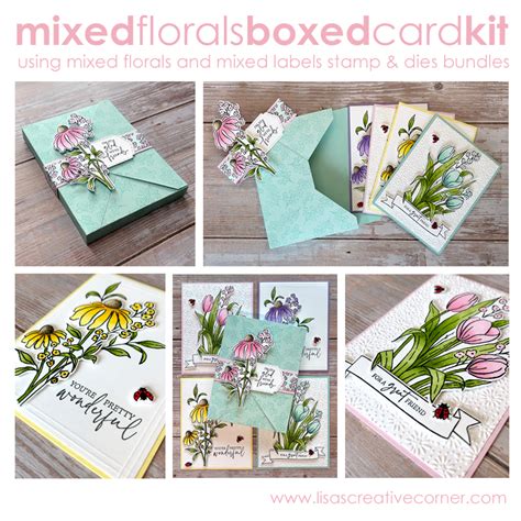 Mixed Floral Boxed Card Set Tutorial