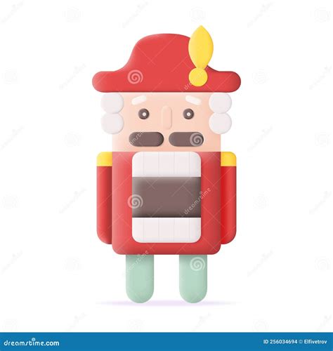 Christmas Nutcracker 3d Icon Vector Stock Vector Illustration Of
