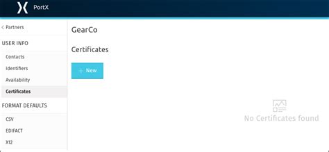 Certificate Portx For Any Esb