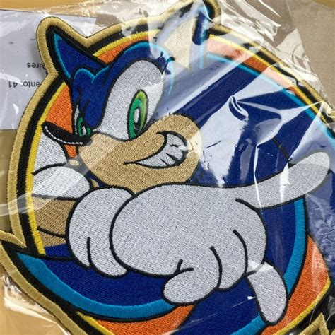 Sonic Embroidered Patch Videogame Character Etsy
