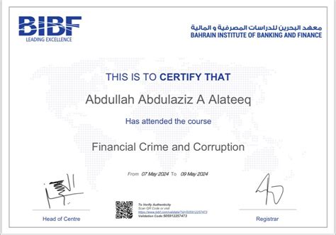 I Am Excited To Share That I Have Completed The Financial Crime And Corruption Training Course