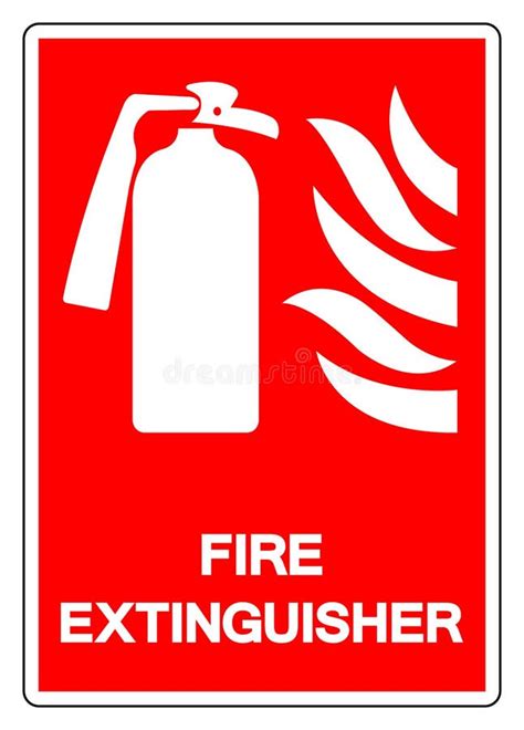Fire Extinguisher Symbol Sign Vector Illustration Isolate On White