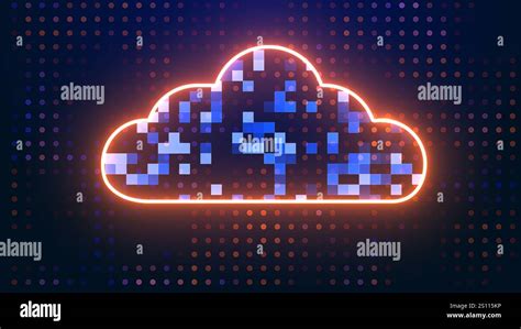 Modern Cloud Technology Integrated Digital Web Concept Background
