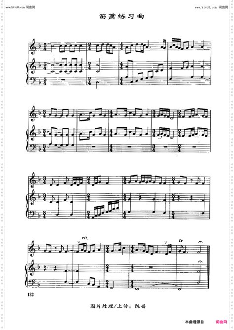 梅花三弄箫独奏曲 梅花三弄古曲王次恒胡建兵笛箫曲谱