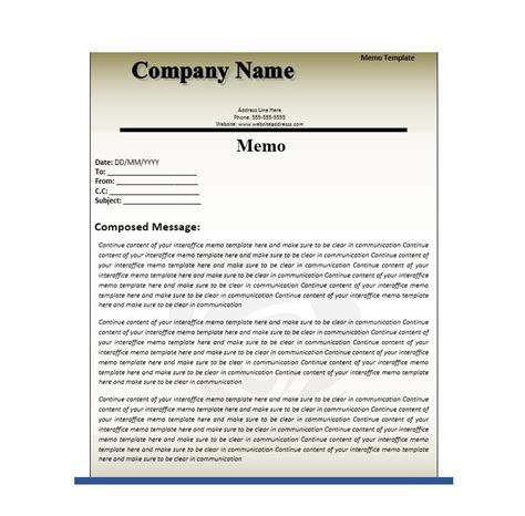 38 Free Business Memo Templates And Examples