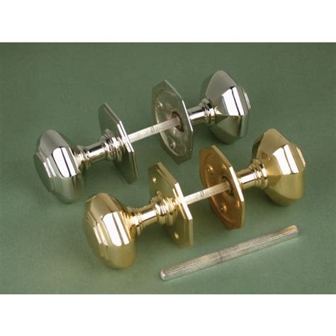 Octagonal Door Knobs In Polished Brass From Cheshire Hardware Door Handles And Door Accessories