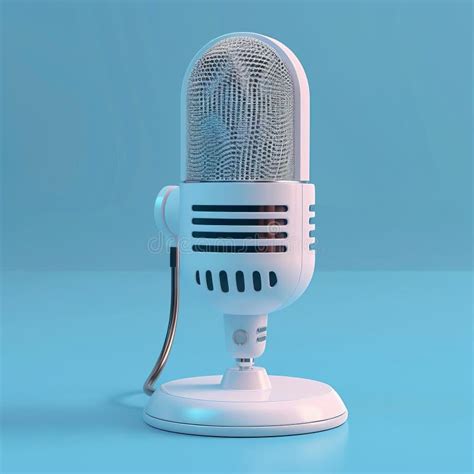 Illustration 3d Model Aipowered Voice Recognition And Natural Language Processing Software Stock