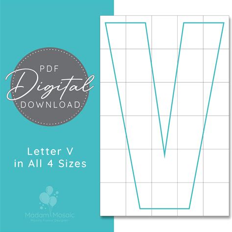 Letter V All Sizes Artofit