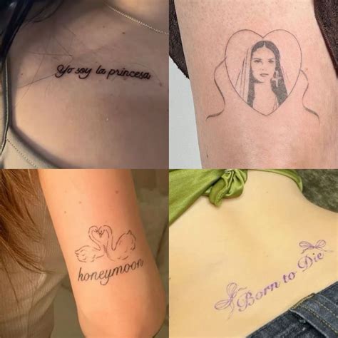 Lana Del Rey Inspired Tattoos