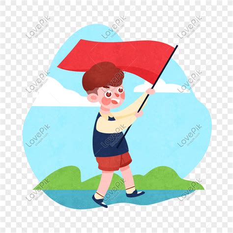 Levantando Al Niño Bandera Png Imágenes Gratis Lovepik