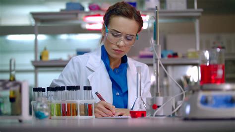 Female Scientist Working With Scientist Stock Footage Sbv 312990131