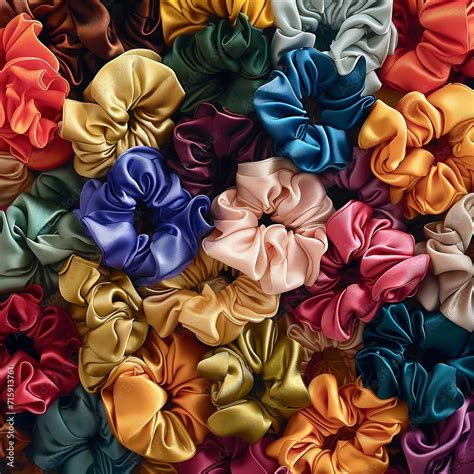 Photography Of Multiple Elastic Hair Scrunchies In Different Colors