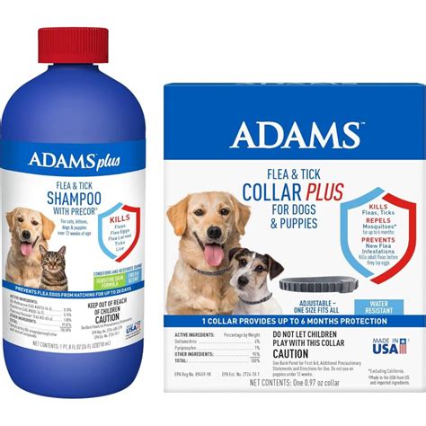Adams Plus Shampoo 24 Oz Flea And Tick Collar Adams