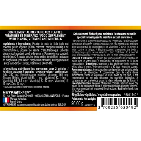 Sex Control Ejaculare Supliment Natural Cu Kola Ginseng Vitamine Si