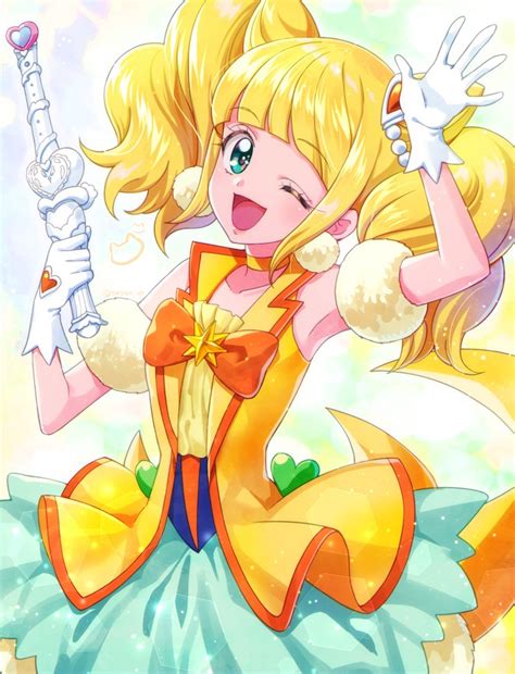 Hiramitsu Hinata And Cure Sparkle Precure And 1 More Drawn By Hizuki