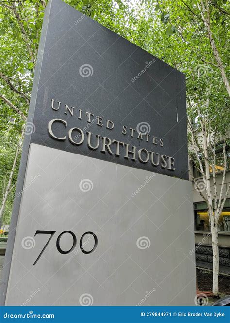 United States Courthouse Symbol Of Justice And Order In Seattle