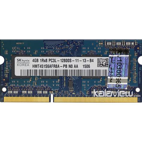 رم لپ تاپ اس کی هاینیکس 4GB مدل DDR3L باس 1600MHZ/12800 کره ...