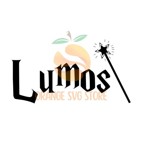 Lumos Logo Magic Stencil Harry Potter Series Film Svg Silhou Inspire