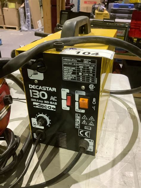 Decastar 130 Ac Single Phase 115v Arc Welder With Chicago Welding Mask