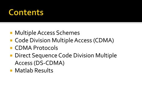 Ppt Code Division Multiple Access Cdma Transmission Technology