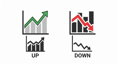 Up And Down Graph Icons 77088849 Vector Art At Vecteezy
