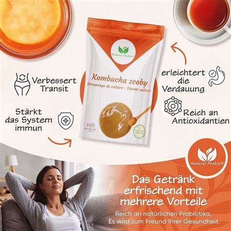 Natural Probio Original Kombucha Scoby Culture Starter Kit