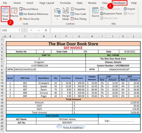 How To Create Gst Bill Format In Excel With Formula 4 Methods Exceldemy