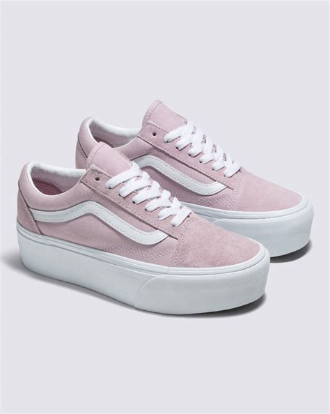 Shop Vans Old Skool Stackform In Pink