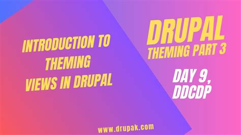 drupal day 9 drupal theming part 3 theming views in drupal youtube