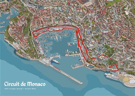Map Of Monaco F1 Circuit