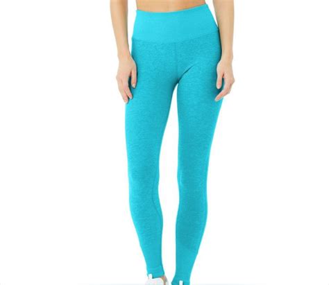 Alo Bright Blue High Waisted Leggings Size Small Ebay