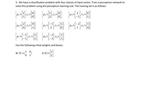 Solved We Have A Classification Problem With Four Classes Chegg