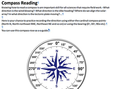 Compass Reading