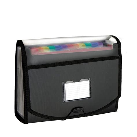 NISUN File Folder Pockets Filing Accordion Folder Document Organiser Portable Plastic Letter