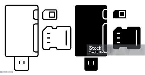선형 아이콘입니다 디지털 정보의 외부 통신사업자를 연결하기 위한 어댑터입니다 흰색 배경에 격리된 간단한 흑백 벡터 0명에 대한 스톡 벡터 아트 및 기타 이미지 Istock