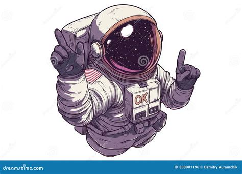 Modern Continuous Line Drawing Graphic Illustration Of Male Astronauts Wearing Spacesuits And