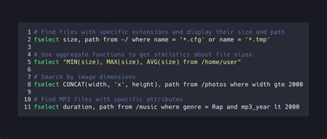 Rustlang Commandline Find Ls Sql Query Filesystem Tool Utility