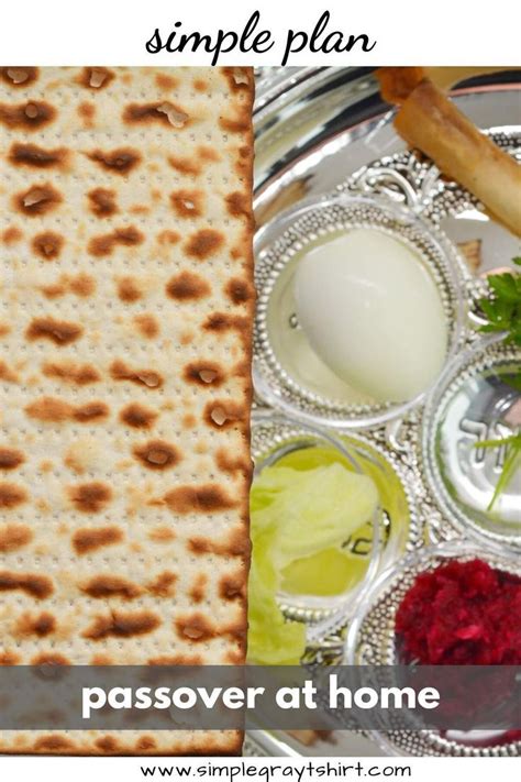 Simple Full Week Passover Menu With Basic Ingredients Seder Meal