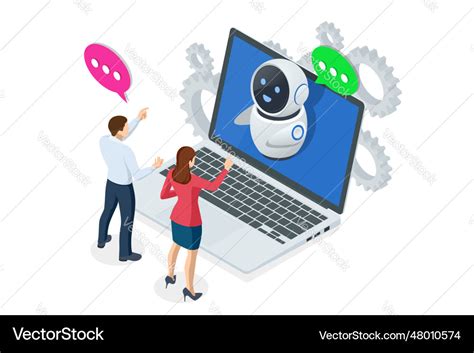 Isometric Artificial Intelligence Knowledge Vector Image