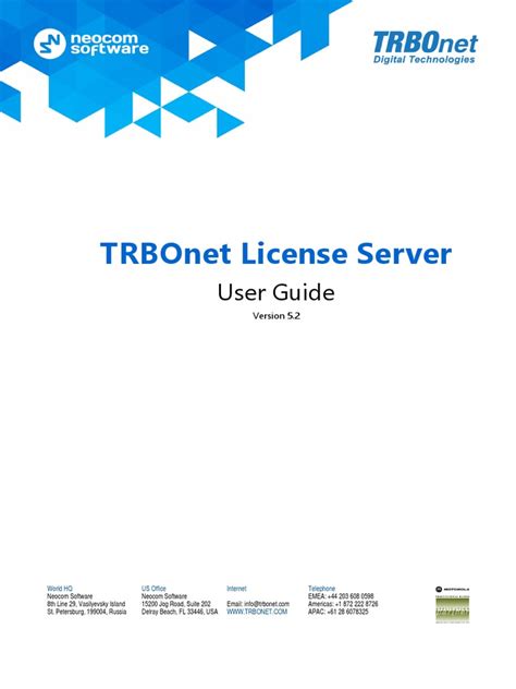 Trbonet License Server User Guide V52 Pdf Pdf Server Computing Computer File