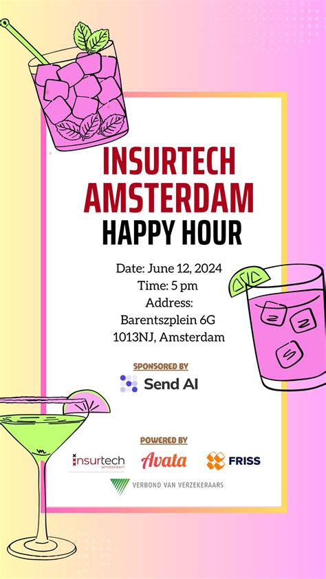 Fully Booked Out Event 🥳 The Insurtech Amsterdam Happy Hour At Send Ai