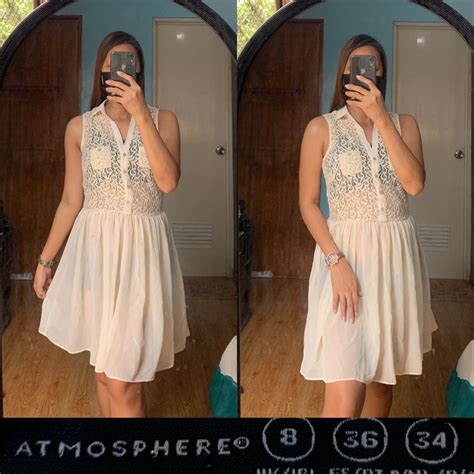 Atmosphere White See Through Dress Womens Fashion Dresses And Sets