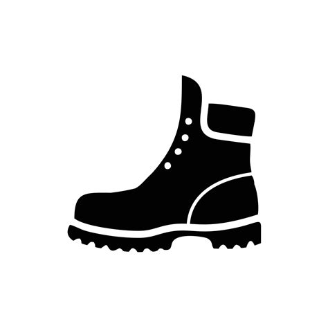 Boots Icon Template Black Color Editable Boots Icon Symbol Flat Vector