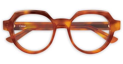 Chloé Round Frame Glasses In Brown Lyst