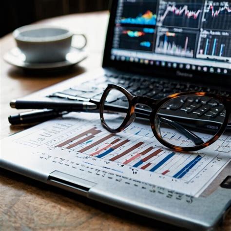 Concentrated Man Analyzing Data On Tablet With Laptop On Wooden Table