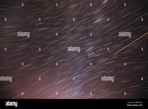 5k Bewitching Illusion Of Star Trails Rotate Of Sky Background Spin