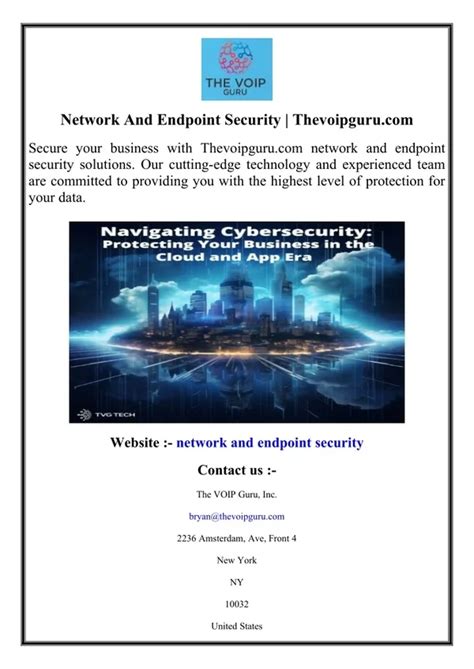 Ppt Network And Endpoint Security Powerpoint
