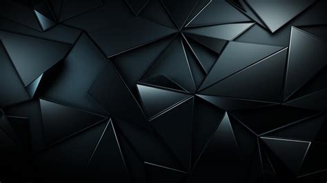 Premium Ai Image Abstract 3d Polygon Triangle With Dark