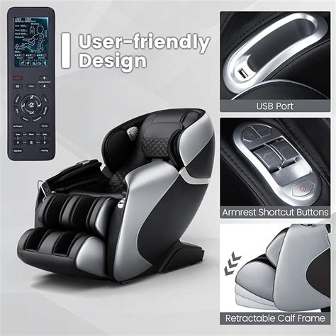 Relaxe Zero Gravity Shiatsu Massage Chair With Heating Sl Track